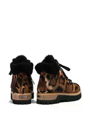 LE SILLA St. Moritz Leopard-print Trekking Boots