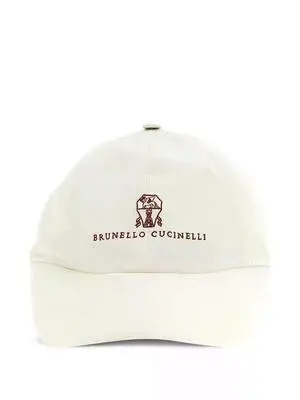 Brunello Cucinelli Logo-embroidered Baseball Cap - White