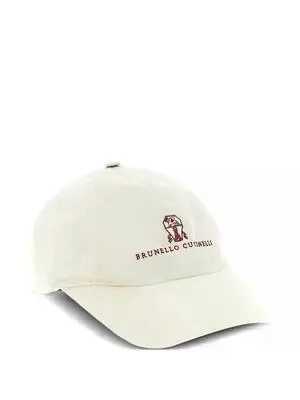 Brunello Cucinelli Logo-embroidered Baseball Cap - White