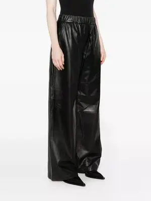 ARMA Elastic-waist Leather Trousers