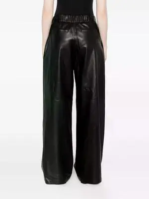 ARMA Elastic-waist Leather Trousers
