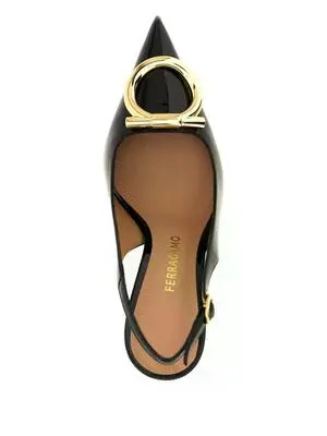 FERRAGAMO 90mm Gancini-detailed Pumps