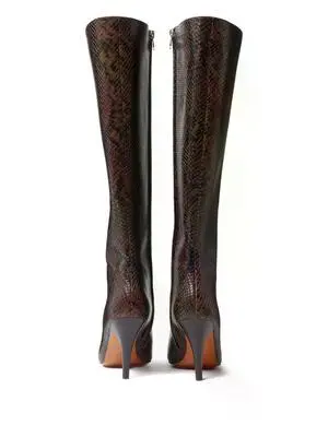 Stella McCartney Square-toe Snakeskin Boots
