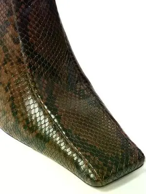 Stella McCartney Square-toe Snakeskin Boots