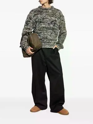 LEMAIRE Textured Wool Sweater - Grey
