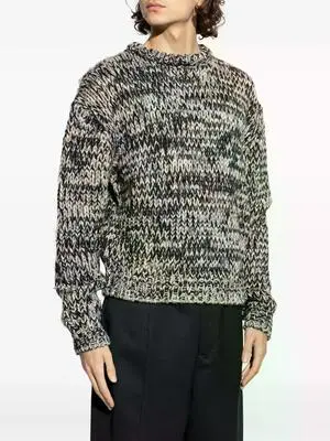 LEMAIRE Textured Wool Sweater - Grey