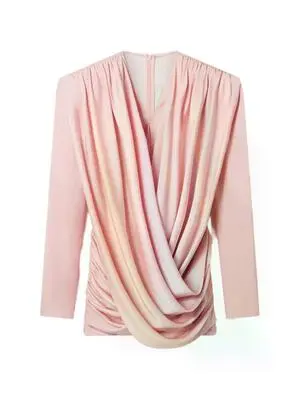 Stella McCartney Draped-shoulder Mini Dress - Pink