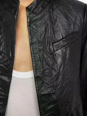 Zadig&Voltaire Crinkle Leather Blazer - Black