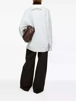 Acne Studios Graphic-print Long-sleeve Polo Shirt