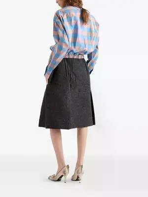 Prada Checked Poplin Shirt - Blue