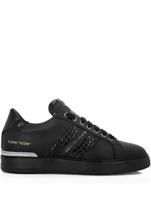 Philipp Plein Leather Low-top Sneakers - Black