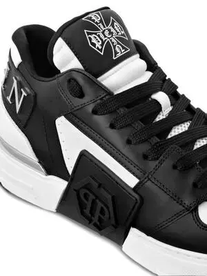 Philipp Plein Skull-plaque Leather Sneakers