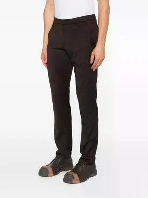 DONDUP Cuffed Wool Trousers - Brown