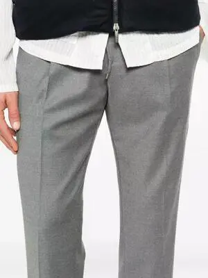 BRIGLIA 1949 Drawstring Pleated Trousers - Grey