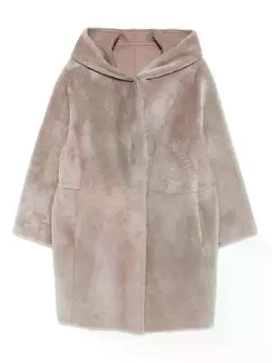 MANZONI 24 Hooded Lamb Shearling Coat