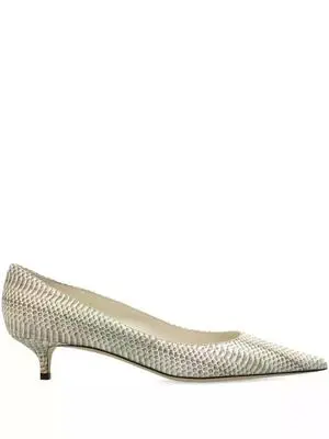 JIMMY CHOO 40mm Amelia Snakeskin Pumps