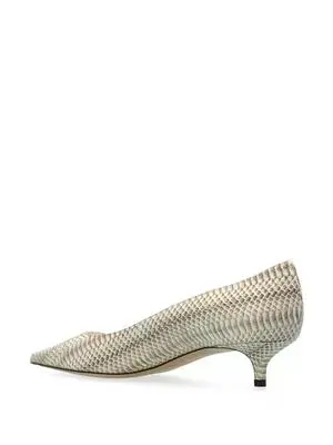 JIMMY CHOO 40mm Amelia Snakeskin Pumps