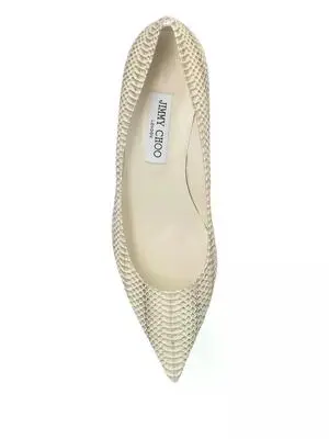 JIMMY CHOO 40mm Amelia Snakeskin Pumps