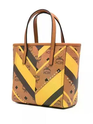 Mcm Chevron-pattern Tote