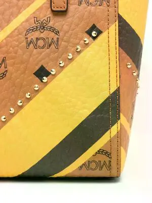 Mcm Chevron-pattern Tote