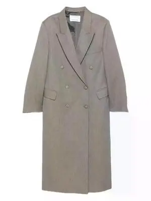 THE FRANKIE SHOP Double-breasted Peak-lapel Coat