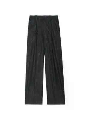 Zadig&Voltaire Pleated Pinstripe Trousers - Black