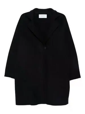 Harris Wharf London Single-breasted Coat - Blue