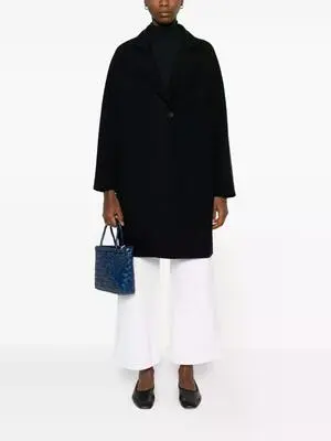 Harris Wharf London Single-breasted Coat - Blue