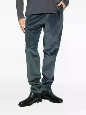 Eleventy Pleated Corduroy Trousers - Blue