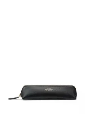 Smythson Leather Pencil Case - Black