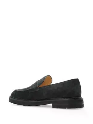 Eleventy Suede Penny Loafers - Blue