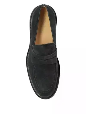 Eleventy Suede Penny Loafers - Blue