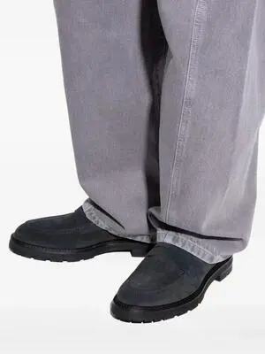 Eleventy Suede Penny Loafers - Blue
