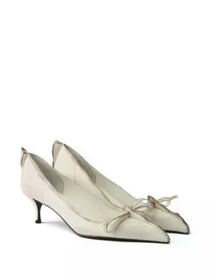 Prada 55mm Antiqued Leather Pumps