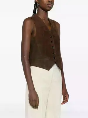 Giuseppe Di Morabito Button-fastening Suede Waistcoat