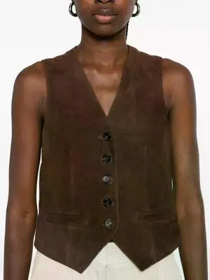 Giuseppe Di Morabito Button-fastening Suede Waistcoat