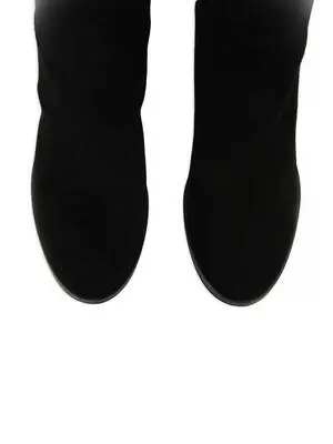 PAUL WARMER 75mm Kate Suede Knee-high Boots - Black