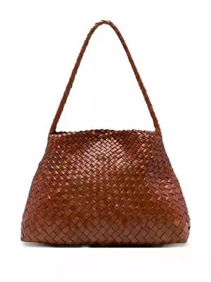 Dragon Diffusion Woven-leather Shoulder Bag