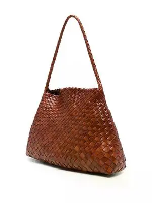 Dragon Diffusion Woven-leather Shoulder Bag