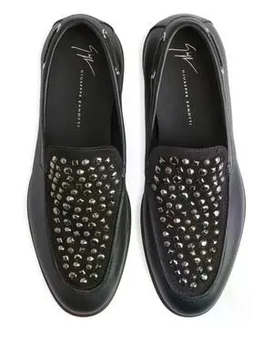 GIUSEPPE ZANOTTI Studded Leather Loafers