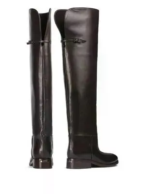 LE SILLA Charlotte Buckle Detail Over-the-knee Boots - Brown
