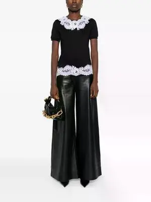 Dolce & Gabbana Dna Lace-trimmed T-shirt