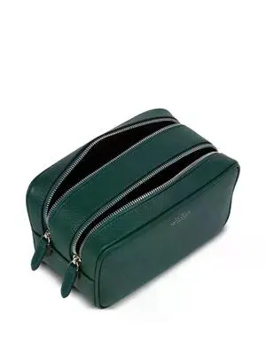 Smythson Double-zip Panama Wash Bag