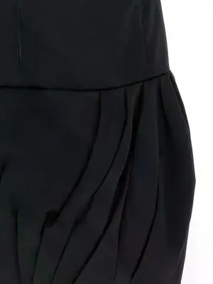 JIL SANDER V-neck Balloon-skirt Mini Dress