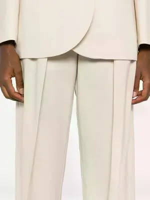 FORTE_FORTE Pleated Wide-leg Trousers - Neutrals