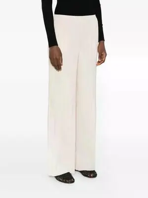 FORTE_FORTE Textured Wide-leg Trousers - Neutrals