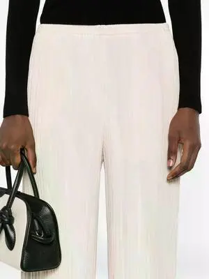 FORTE_FORTE Textured Wide-leg Trousers - Neutrals