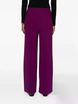 FORTE_FORTE Ribbed Wide-leg Trousers
