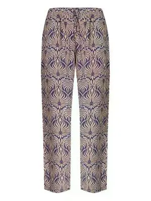 Hanro Floral-pattern Drawstring Trousers