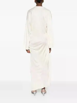 Attico Knot-detail Midi Dress